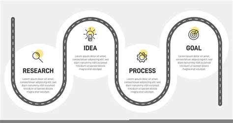 아이콘과 4가지 옵션 또는 단계가 있는 수직 인포그래픽 디자인 얇은 선 인포그래픽 비즈니스 개념 정보 그래픽 흐름 차트 프리젠 테이션 모바일 웹 사이트 인쇄 된 자료에