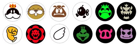 New Mario Emblems 6 By Ruensor On Deviantart