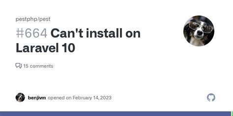Can T Install On Laravel Issue Pestphp Pest GitHub
