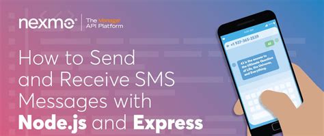 how to send and receive sms messages with node js and express dev community
