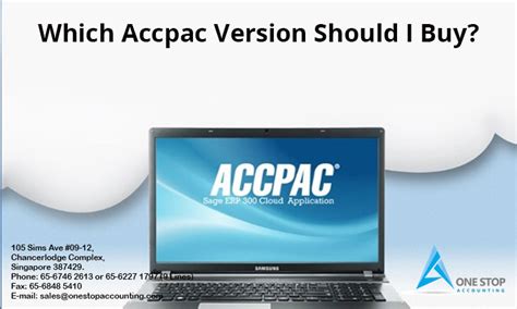 which accpac version should i buy