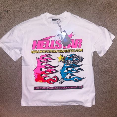 Hellstar Shirts Hellstar Pixel Tshirt Mens Overisized Fit Poshmark