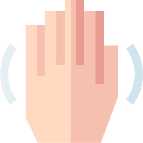 Waving Basic Straight Flat Icon