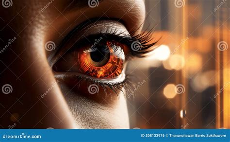 Biometric Eye Scanner Iris Identity Scanning For Security