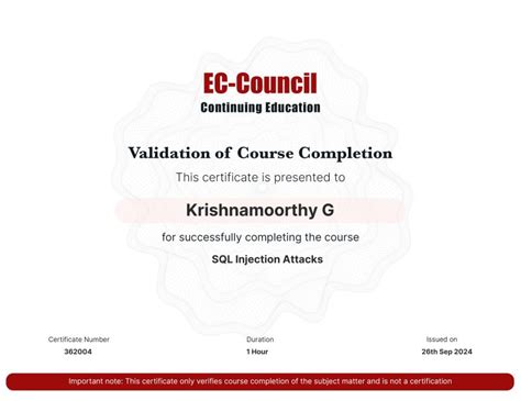 Krishnamoorthy G On Linkedin Cybersecurity Sqlinjection Dataprotection