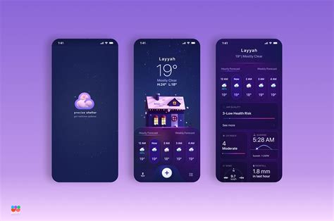 Weather App User Interface Behance