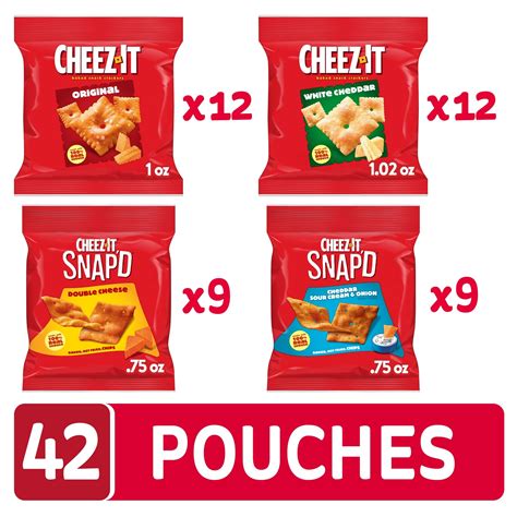 Cheez It Cheese Crackers Baked Snack Crackers Lunch Snacks Variety