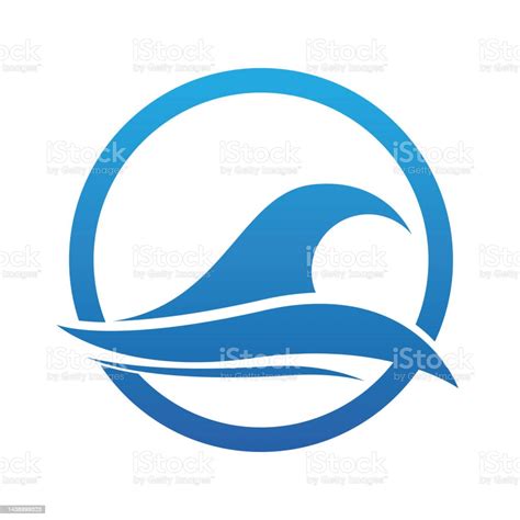워터 웨이브 로고 디자인 템플릿 개념에 대한 스톡 벡터 아트 및 기타 이미지 개념 개념과 주제 곡선 Istock