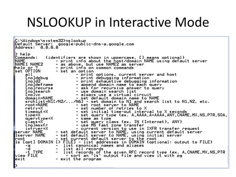 Ppt Nslookup Powerpoint Presentation Free Download Id695895