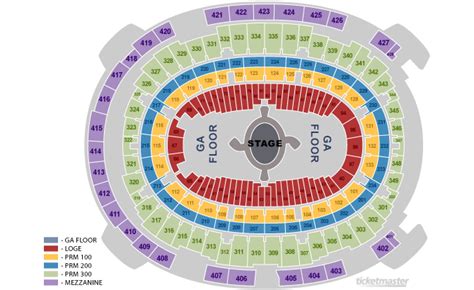 Msg Seating Chart Concert With Rows Cabinets Matttroy