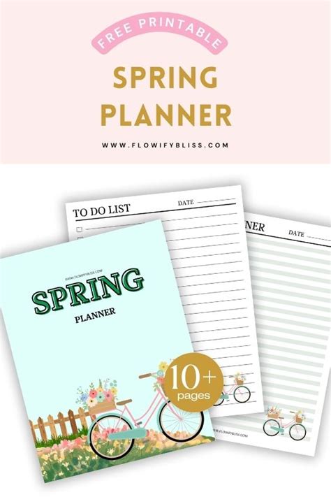 Free Spring Themed Planner