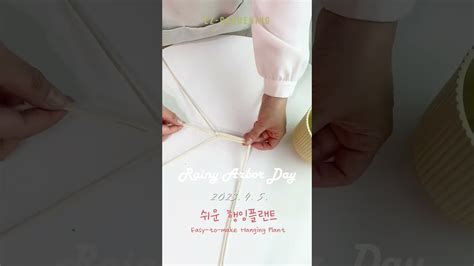 쉬운 행잉플랜트 만들기 No2 Youtube