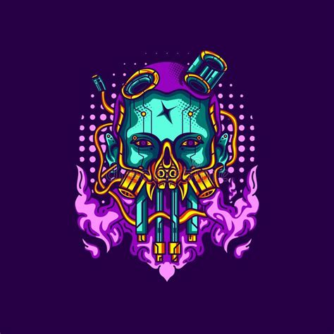 Building Humanoid Robot Black And White Concept Vector Spot Illustration Stock Illustration