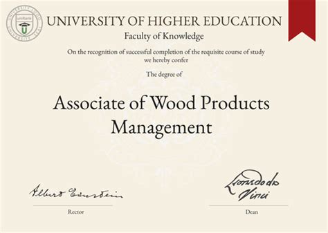 Associate Of Wood Products Management Awpm