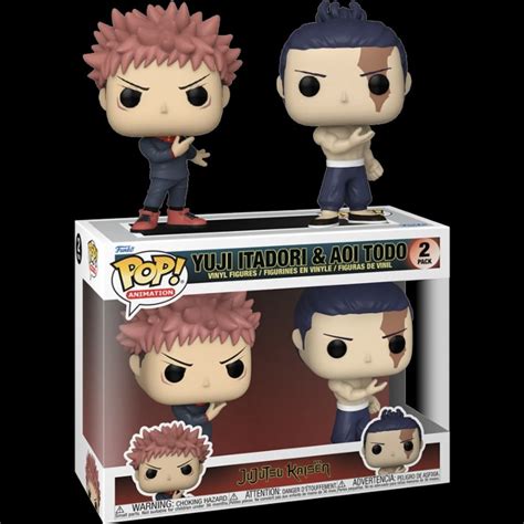 Funko Pop Animation Jujutsu Kaisen Yuji Itadori Aoi Todo Pack Hobbies Toys Toys