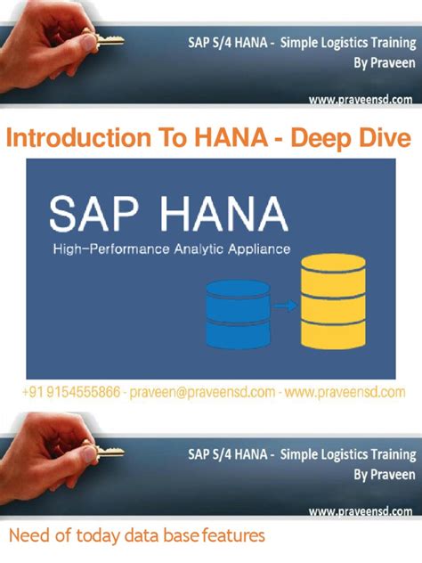 Introduction To Hana Deep Dive Pdf Computer Data Storage Databases