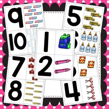 Number Matching Flashcards By Babe Owl Academy TpT