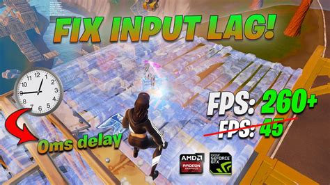 How to get 0 Input Delay Fortnite Chapter 3! (Reduce Input Lag & BOOST FPS) - YouTube