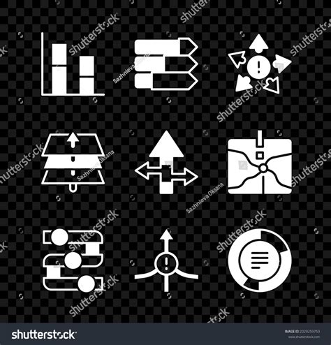 Set Graph Chart Diagram Pie Infographic Stock Vector Royalty Free Shutterstock