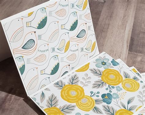 Note Cards With Envelopes Floral Note Cards Pretty Folded Note Card Stationery Set Etsy