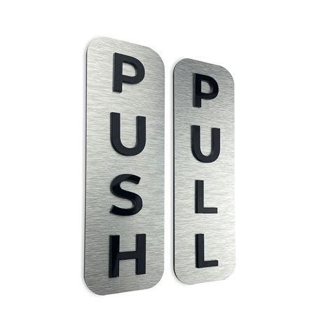 Pull And Push Door Signs Alumadesignco Door Signs Custom Door Signs