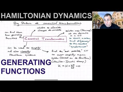 Free Video Generating Function Of A Canonical Transformation