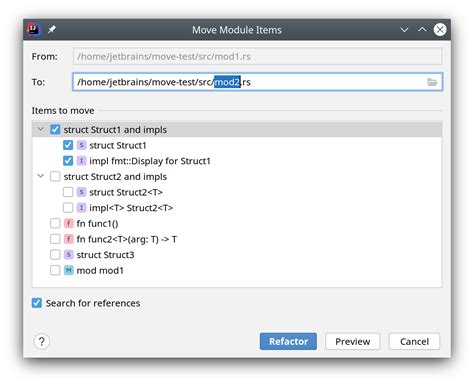 Move Refactoring · Issue 3531 · Intellij Rustintellij Rust · Github