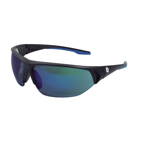 General Electric Safety Glasses Blue Mirror Lens Anti Fog Frame