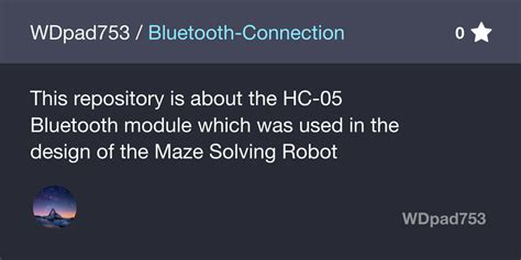 Github Wdpad753bluetooth Connection This Repository Is About The Hc