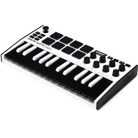 AKAI MPK mini MKIII Midi Controller คยบอรดใบ 25 คย แบบพกพา 8 Pads 8 ปม Q Link และปม