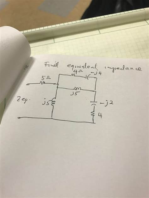 Solved Find Equivalent Impedance Chegg Com