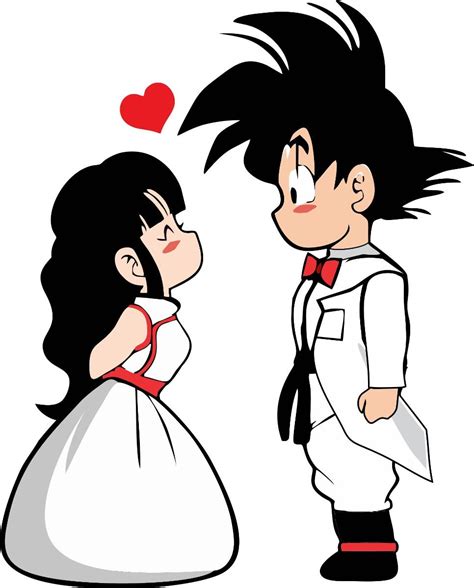 Goku Y Milk Enamorados