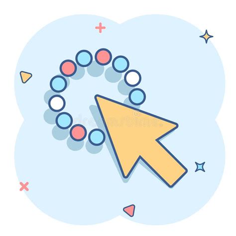 Computer Mouse Cursor Icon In Comic Style Arrow Cursor Vector Cartoon Illustration Pictogram