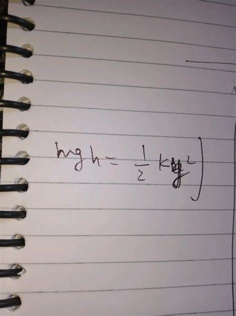 A Block Of Mass M Initially Rest Dropped From A Height Hon A Massless