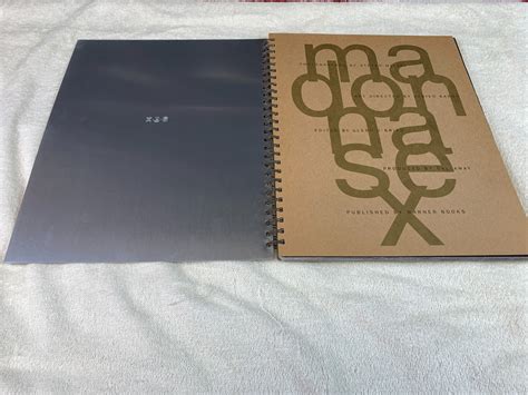 Madonna Sex Book 1992 1st Printing Wcomic 14 X 1125 Metal Cover