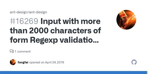 Input With More Than 2000 Characters Of Form Regexp Validation Will Get