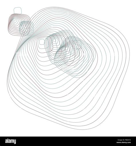 Abstract Conceptual Geometric Rounded Rectangle Pattern Good For Web Page Graphic Design