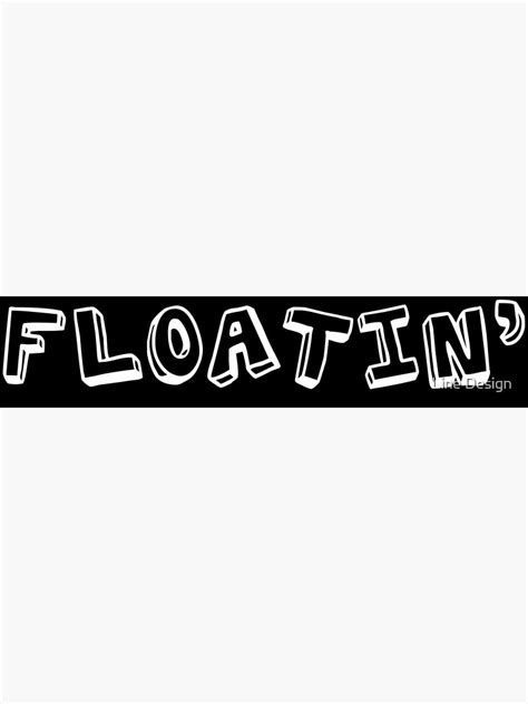 Simple Floating Outline Design Poster By Iqian Redbubble