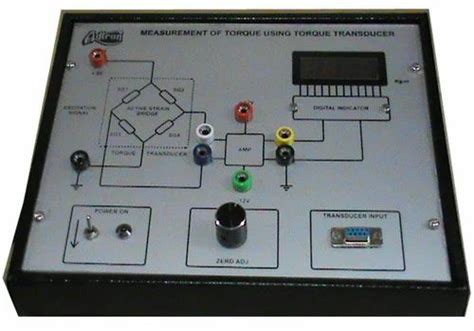 Electronic Rectangular Measurement Of Torque Using Dynamometer For Instrumentation Lab Model