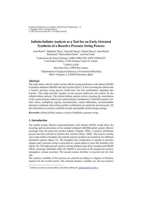 Pdf Infiniteinfinite Analysis As A Tool For An Early Oriented