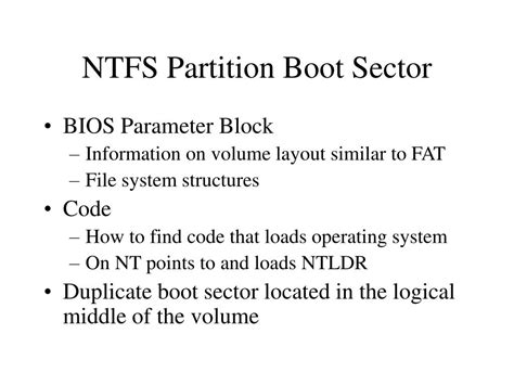 PPT Lecture The FAT VFAT And NTFS Filesystems PowerPoint Presentation ID