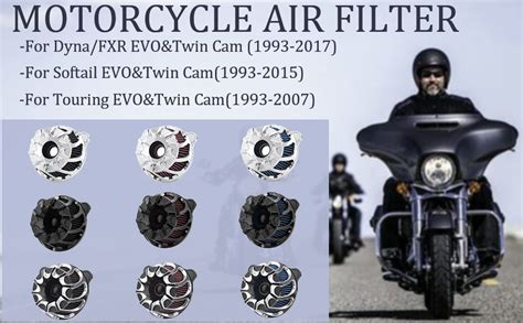 Harley Air Cleaner Intake Filter System Cnc Rafting Kit