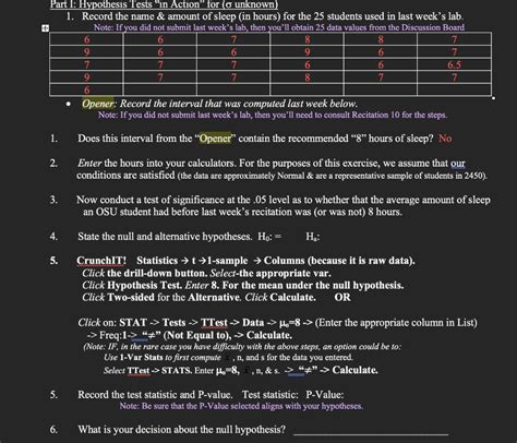 Part I Hypothesis Tests In Action For σ Unknown