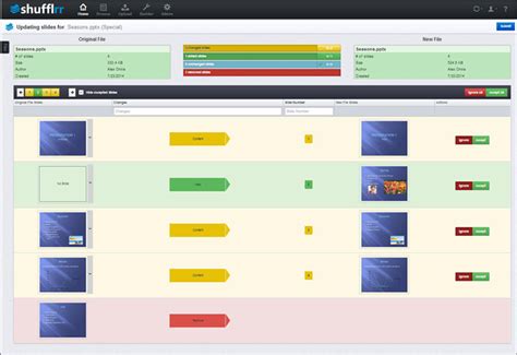 Slide Updating User Guide
