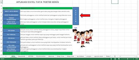 Aplikasi Excel Tata Tertib Siswa Otomatis Di Lengkapi Dengan Grafik Perkembangan Info Ptk Sekolah
