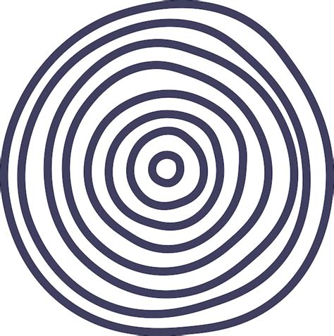 Premium Vector Abstract Painted Lined Circle