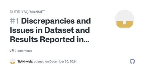 Discrepancies And Issues In Dataset And Results Reported In Paper · Issue 1 · Dutir Ysq