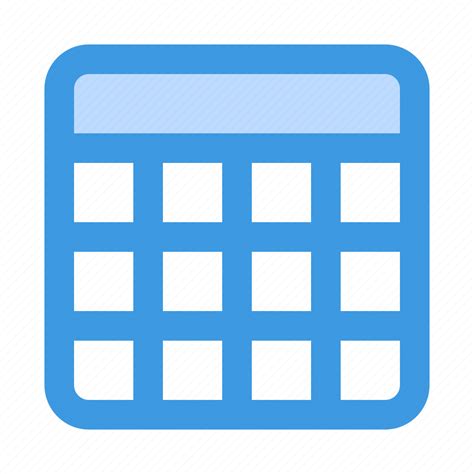 table cell column data row spreadsheet icon download on iconfinder