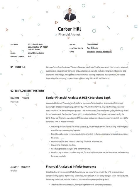 Financial Advisor Resume Example Artofit