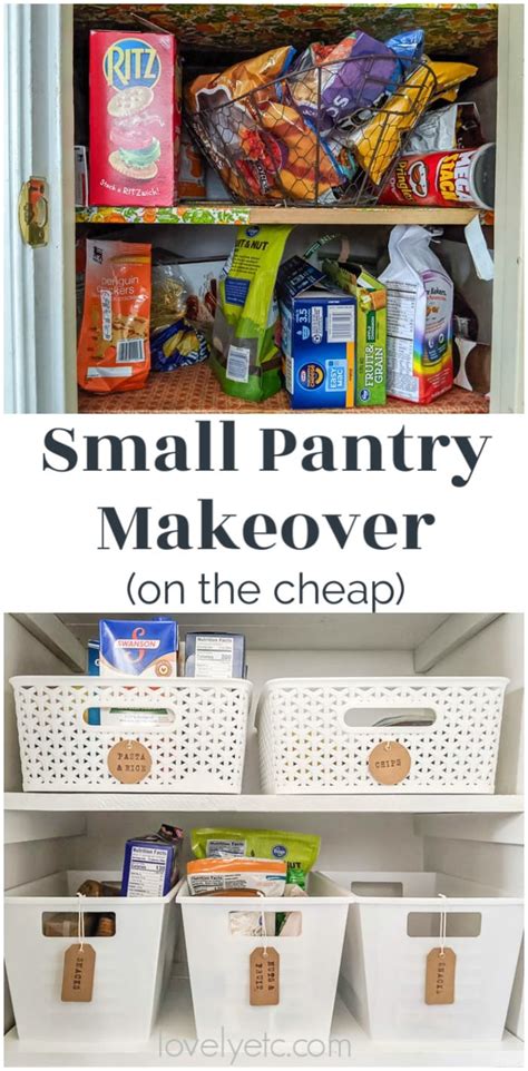Small Pantry Makeover Full Of Inexpensive Organization